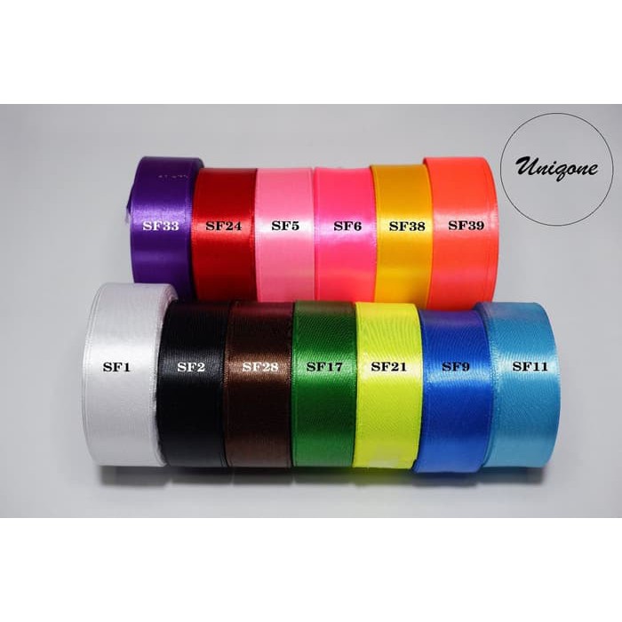 1 Inch Satin Ribbon (2,5 Cm) / 1 Inch Satin Ribbon (2,5 Cm) | Shopee ...