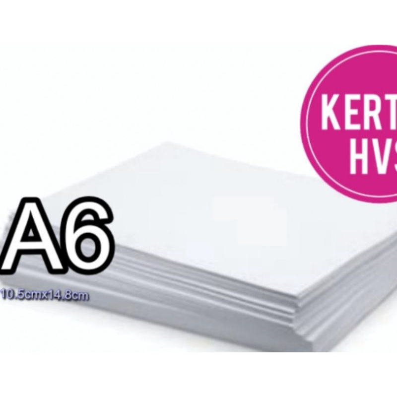 Hvs Paper Cut A6 Size 60-100 GSM 500 LBR | Shopee Philippines