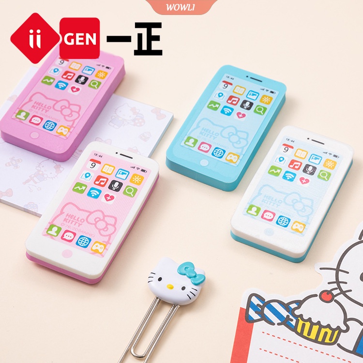 Iigen New Cartoon Cute Hello Kitty Eraser Mobile Phone Shape Version ...