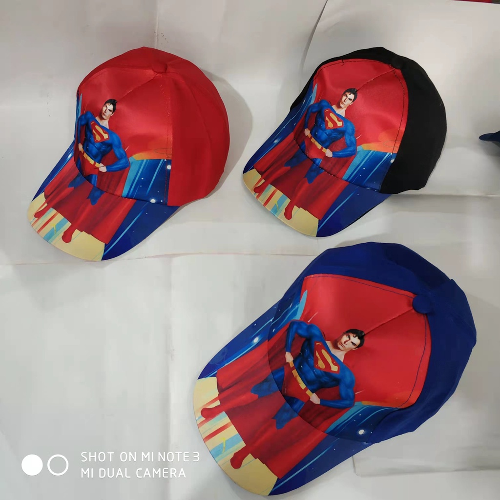 SMALL BASEBALL CAP FOR KIDS super man | Shopee Philippines