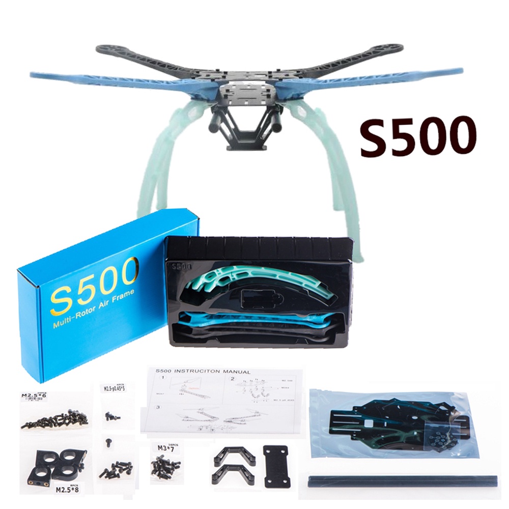 S500 500mm Multi-Rotor Air Frame Kit PCB Carbon Fiber Board Landing ...