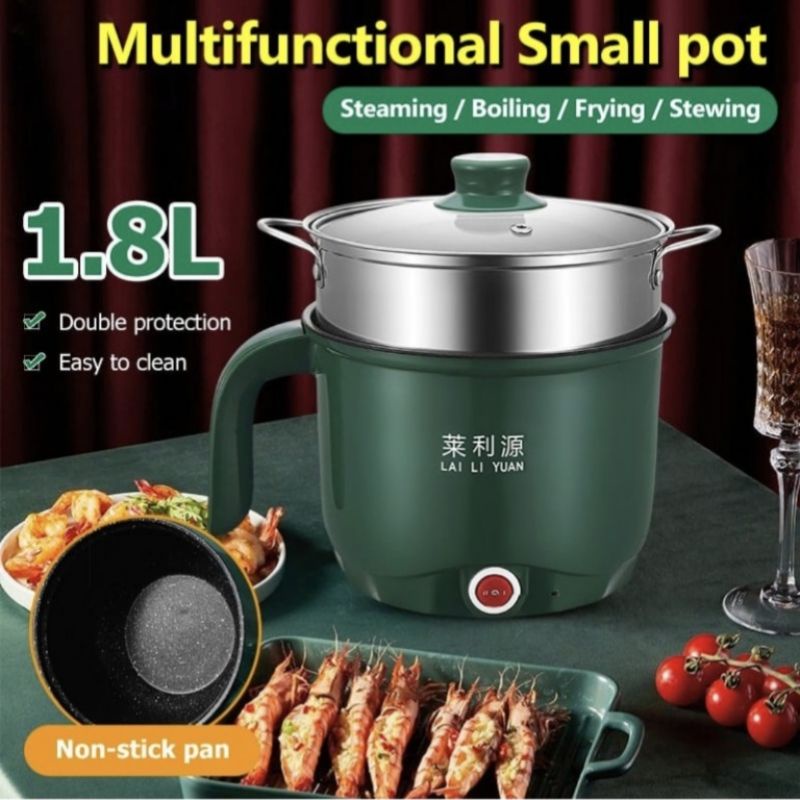 1.8 Liter Multifunctional Electric Cooker Steamer Fryer Boiler Stewer ...