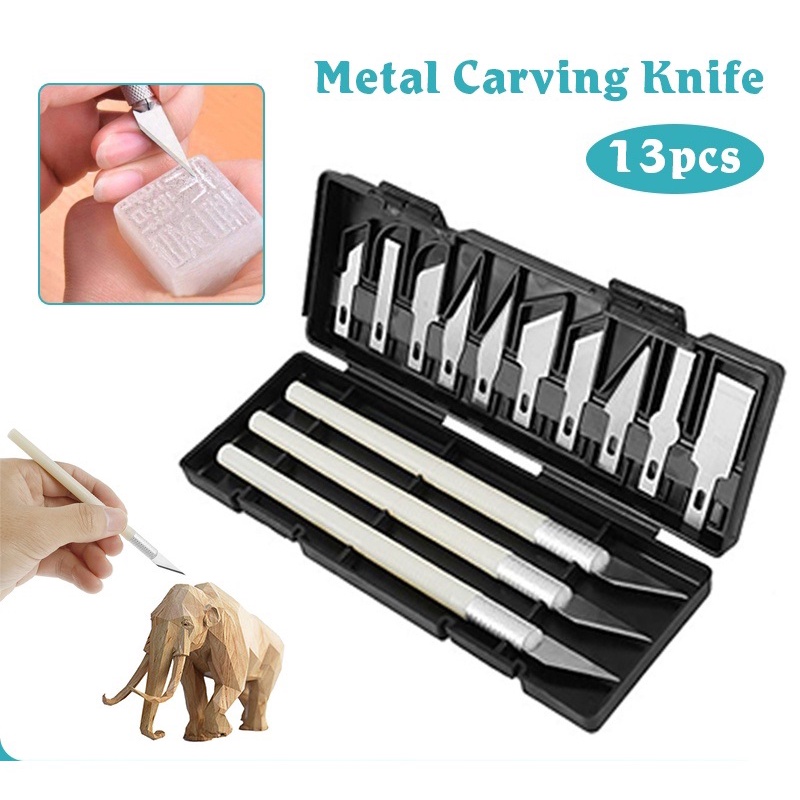 Metal Carving Knife Hand-made Rubber Stamp Film Cutter Carve Chisel ...