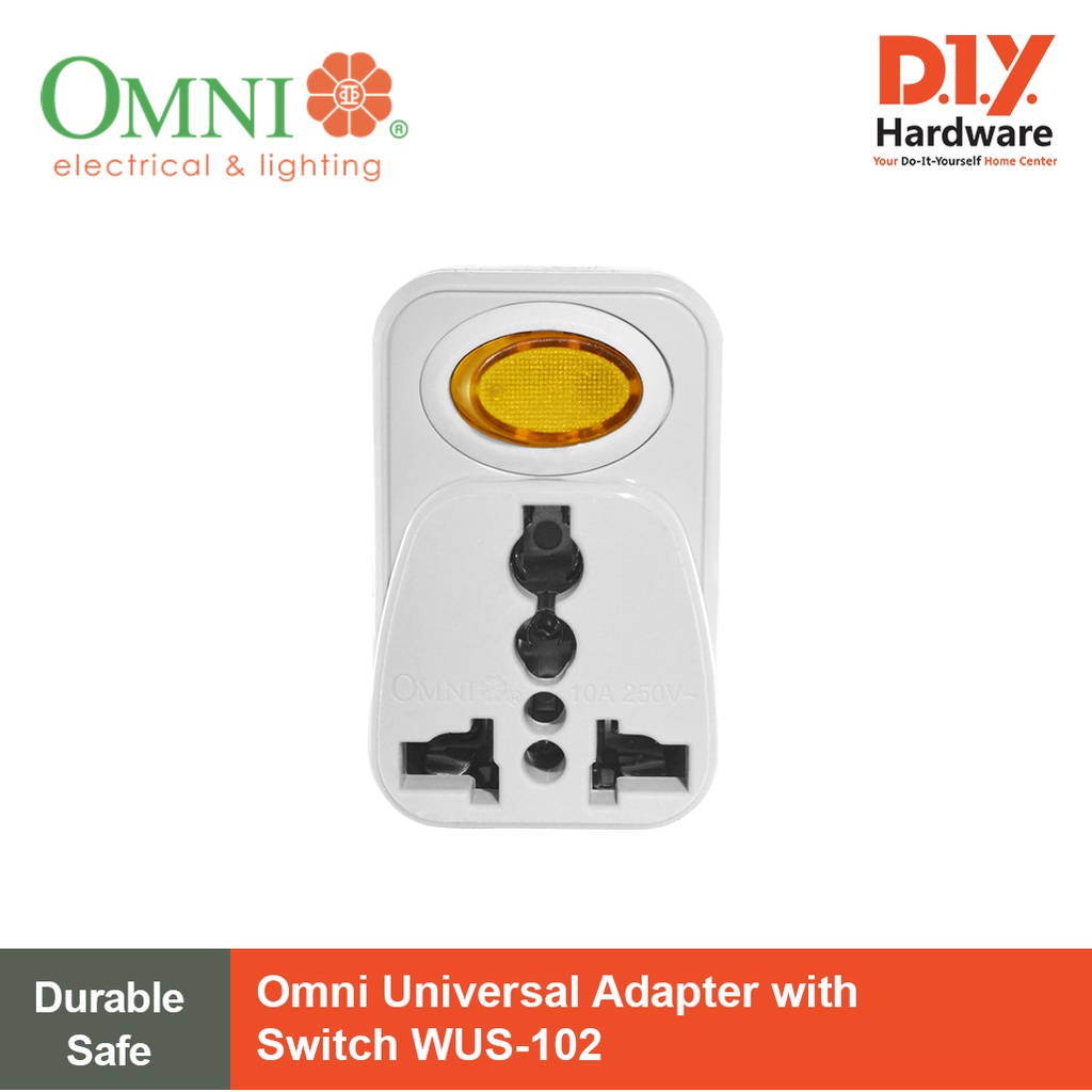 Omni Universal Adapter With Switch WUS-102 | Shopee Philippines
