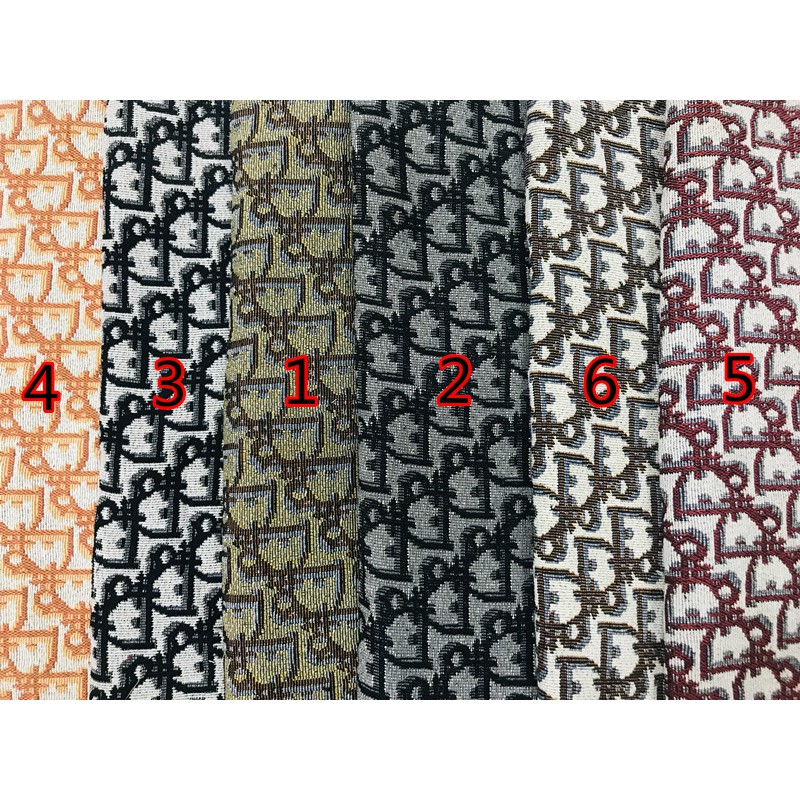 and D letter Jacquard fabric DIY bag cloth Handbags polyester cotton ...