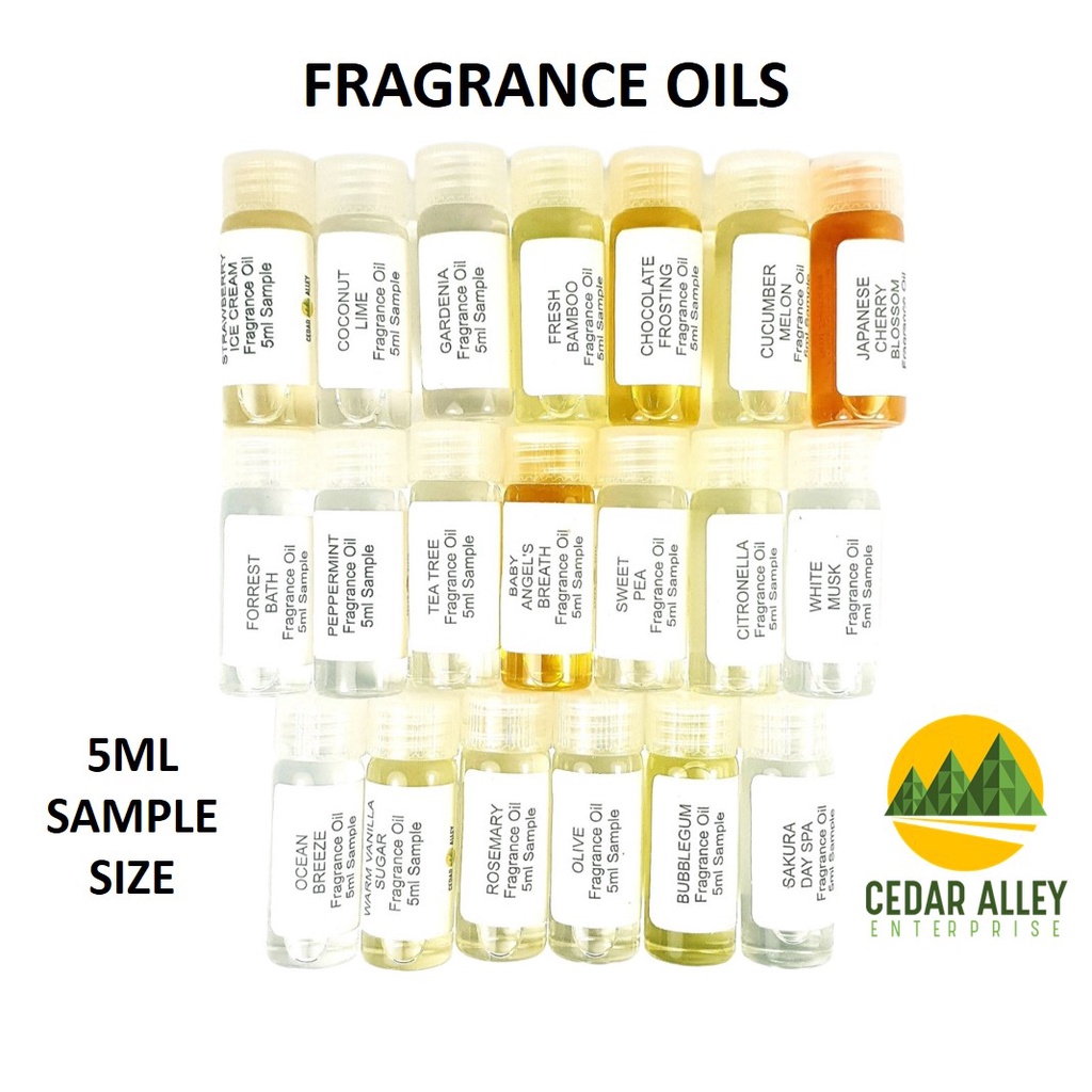 Fragrance Oils 5ml SAMPLE Size **Group B** | Shopee Philippines