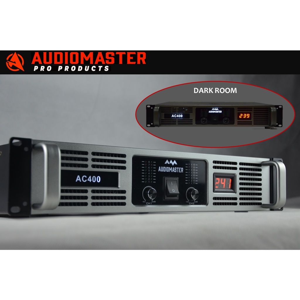 Audiomaster Professional Power amplifier AC400 400watts ac400 (Upgrade ...