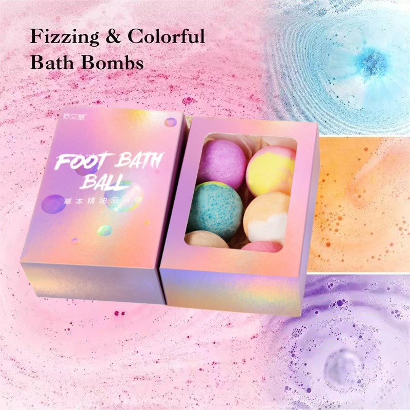 6pcs bathbomb Bath Balls Essential Oil Bath Salt Balls Instant Bubble ...
