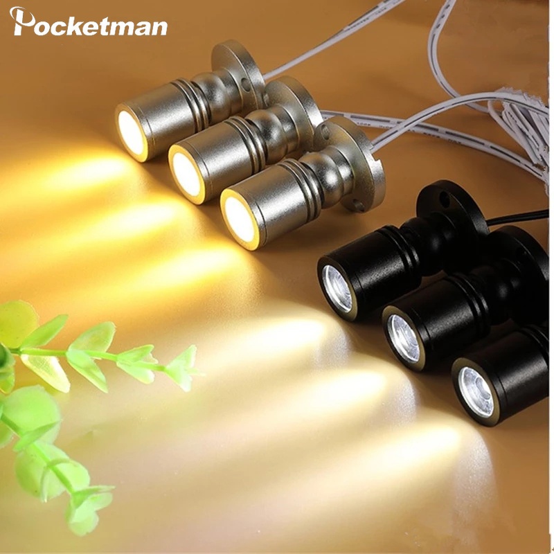 6pcs/lot LED Mini Spot Light 1.5W Jewelry Sample Counter Display Lights ...