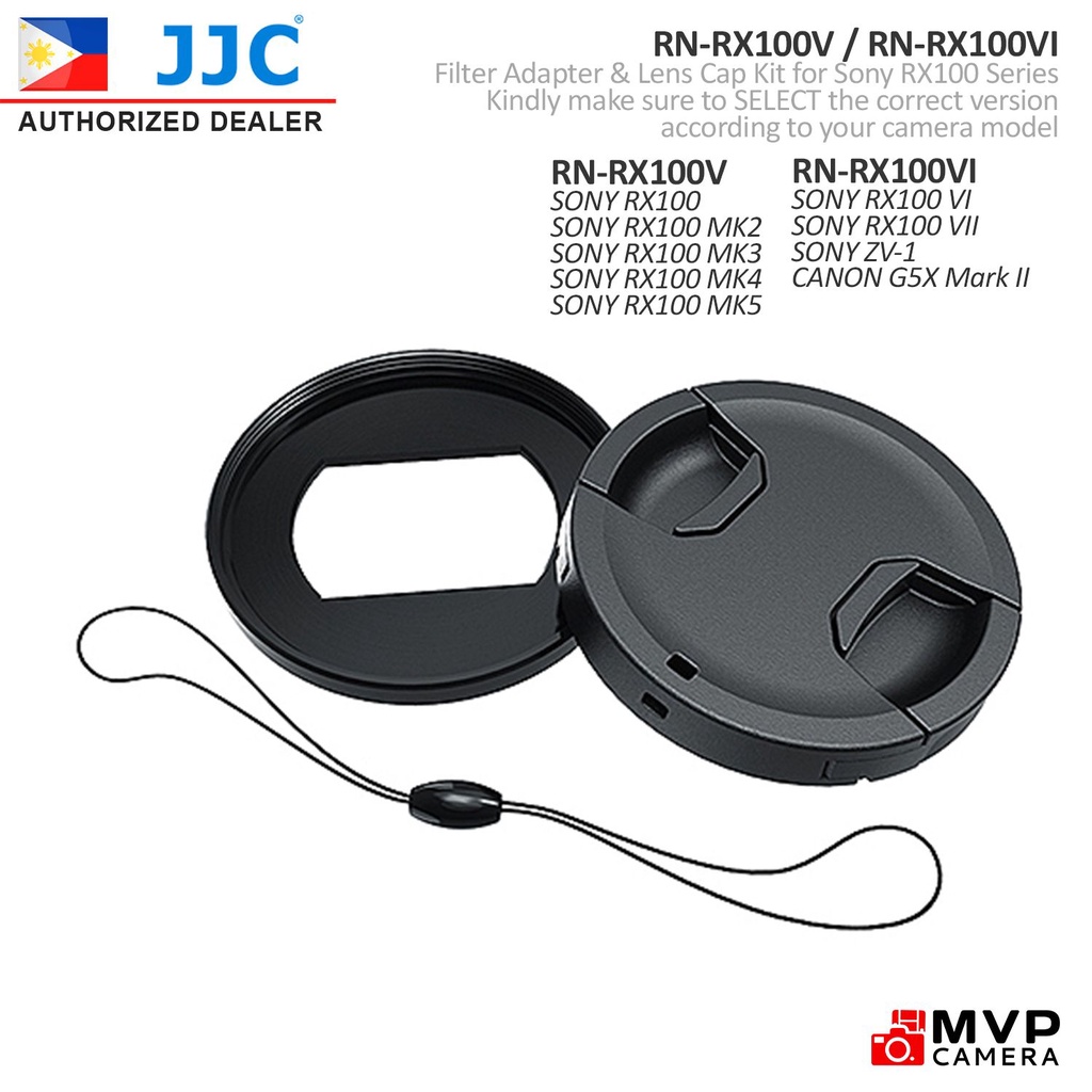 JJC RN-RX100VI and RN-RX100V 52mm Filter Adapter Kit for Sony RX100 VI ...