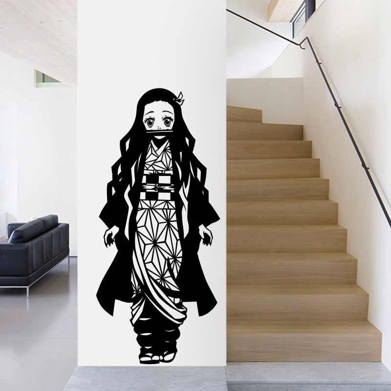 Demon Slayer Wall Decal Kamado Nezuko Vinyl Kamado Nezuko Wall Stickers ...