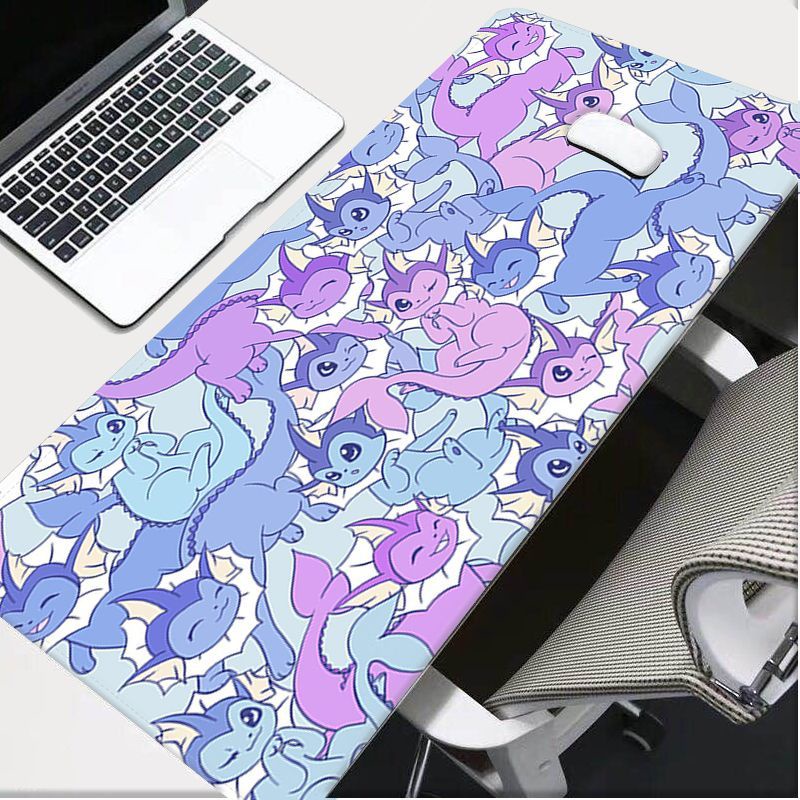 BANDAI Pokemon Anime Mouse Pad Gaming Keyboard Mousepad Big Computer ...