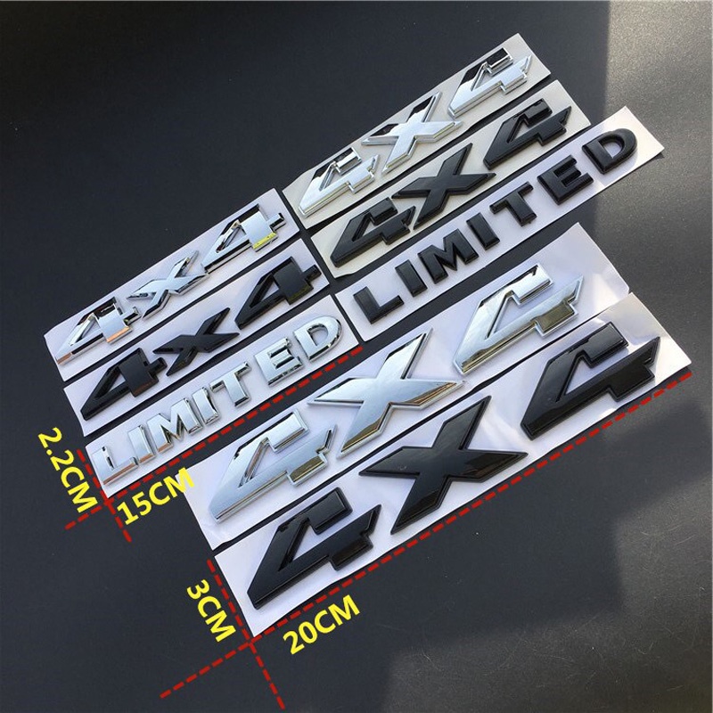3D 4x4 Four Wheel Drive Car sticker Logo Emblem Badge Decals Car ...
