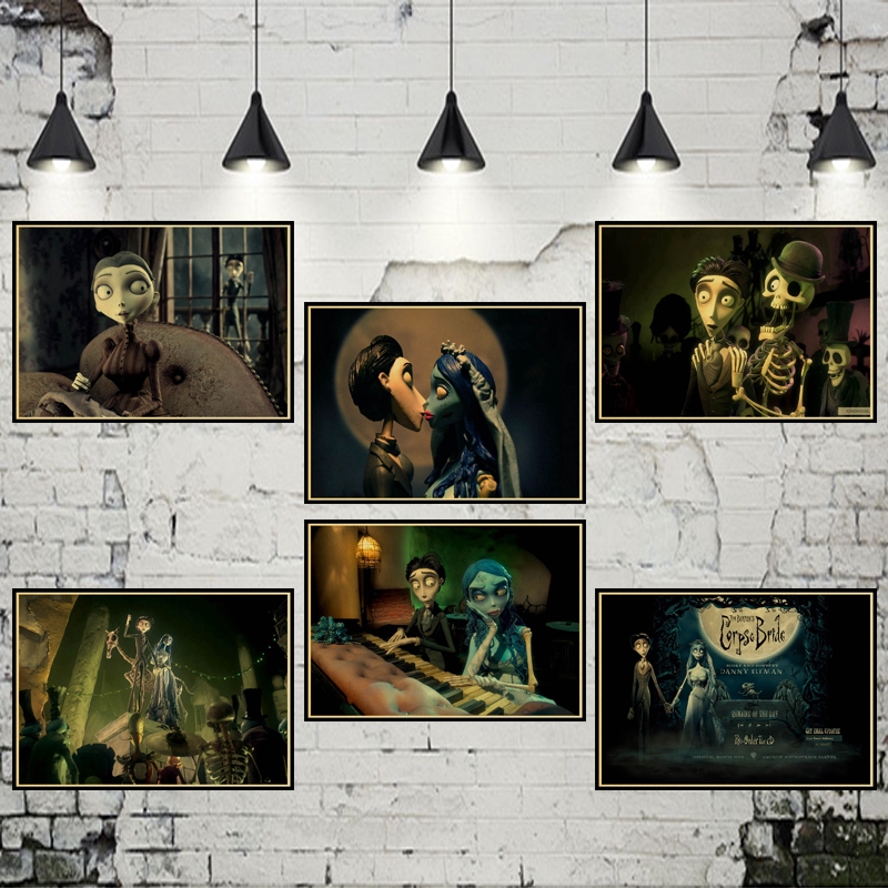 The Corpse Bride Retro Poster Tim Burton movie posters Home/Bar ...
