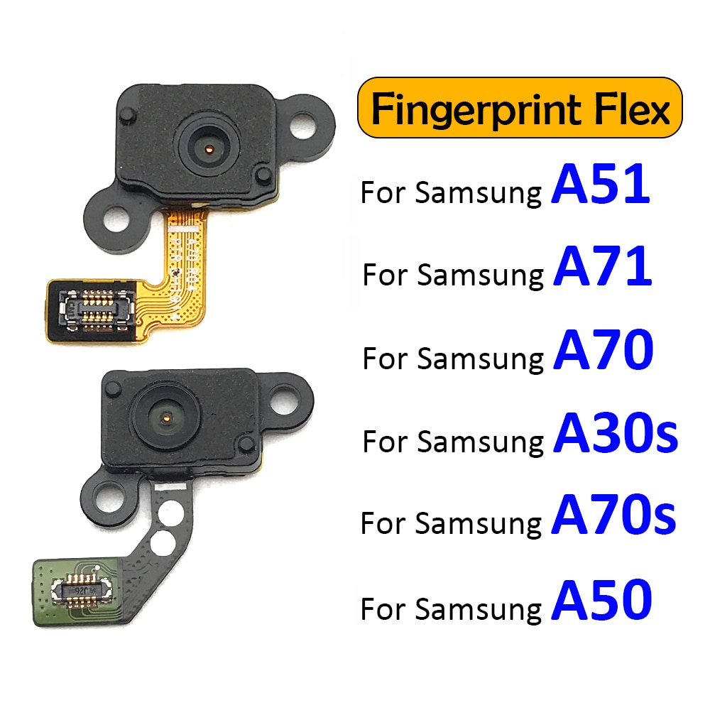 Home Button Fingerprint Sensor Flex Cable For Samsung Galaxy A50 A505FN ...