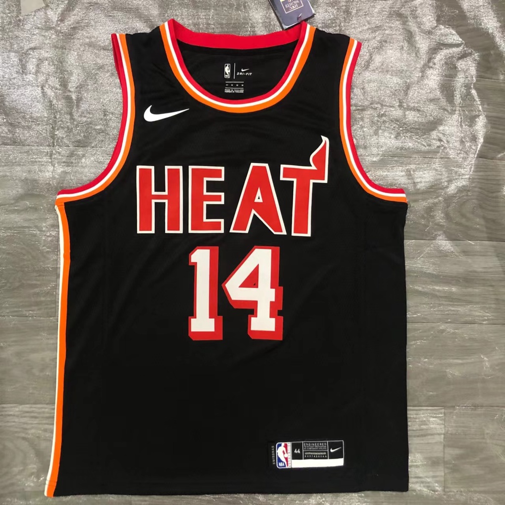 Nba Basketball Men's Jersey Miami Heat #14 Tyler Herro Jerseys Black ...