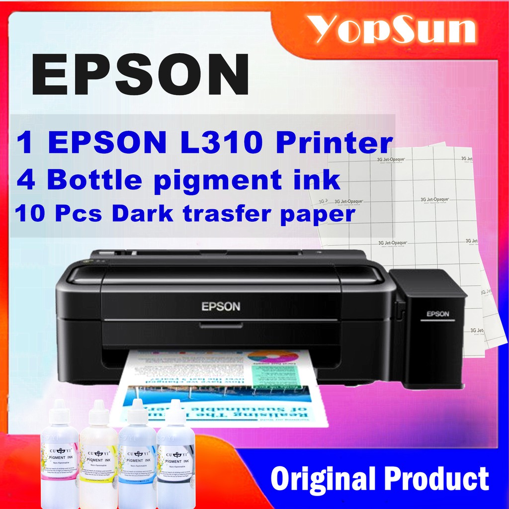 Epson L310 Single Function Printer With Pigment ink | Shopee Philippines