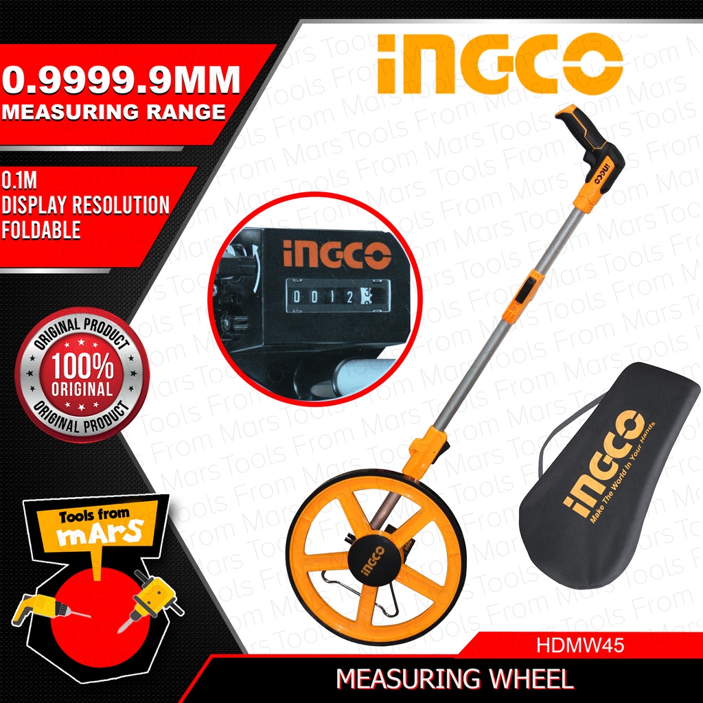 Ingco Foldable Measuring Wheel Measure HDMW45 100% ORIGINAL / AUTHENTIC ...