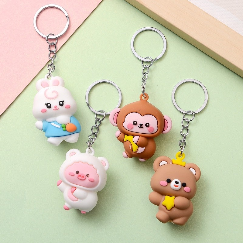 Cute animal keychains in many designs | Shopee Philippines