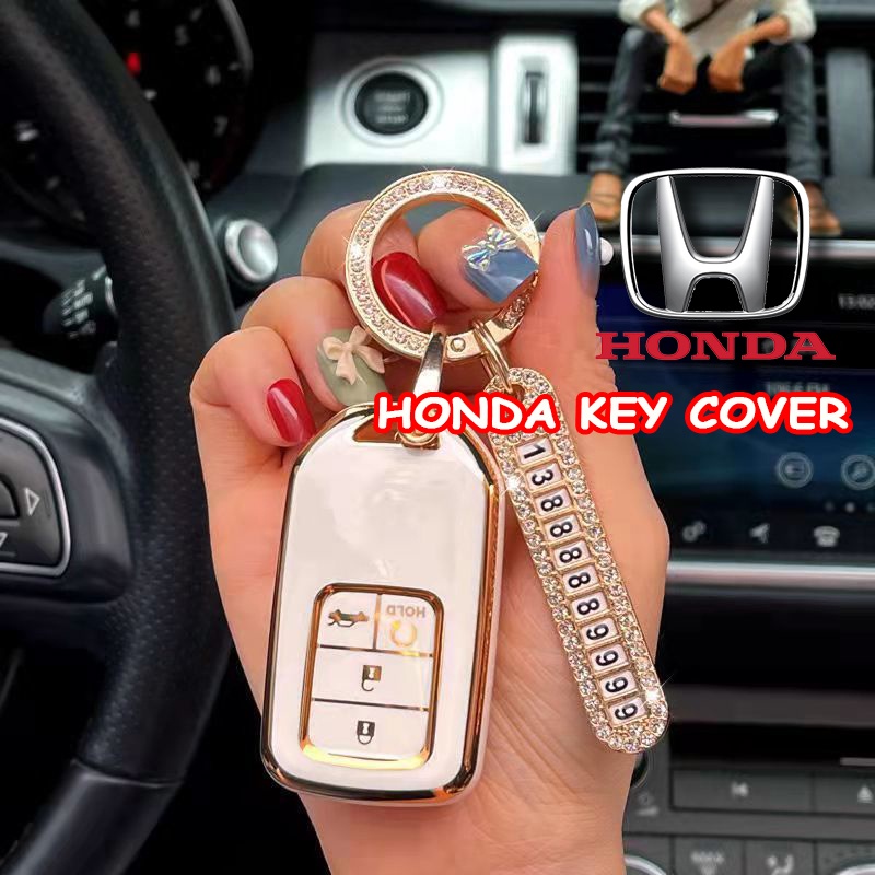 TPU Car Key Cover For Honda Civic CRV BRV City Accord 2014 to 2020 Key ...