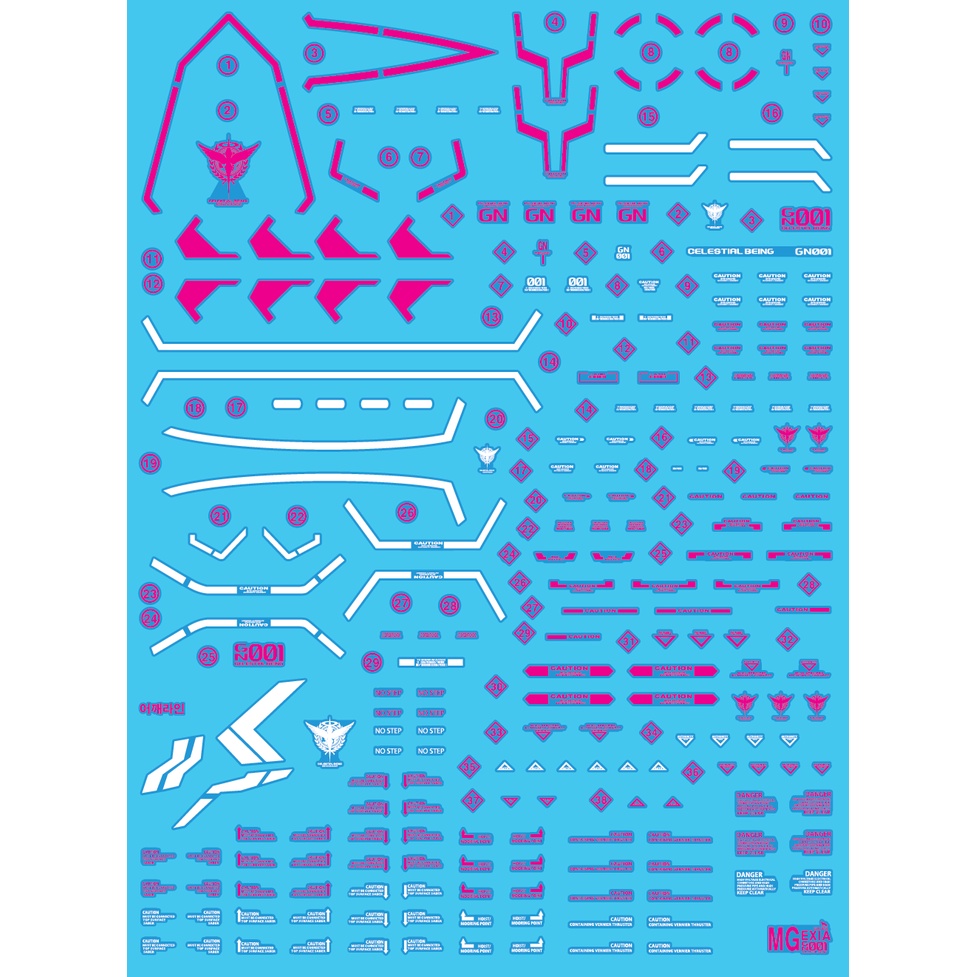 Delpi Decal MG Exia Waterslide Decals | Shopee Philippines