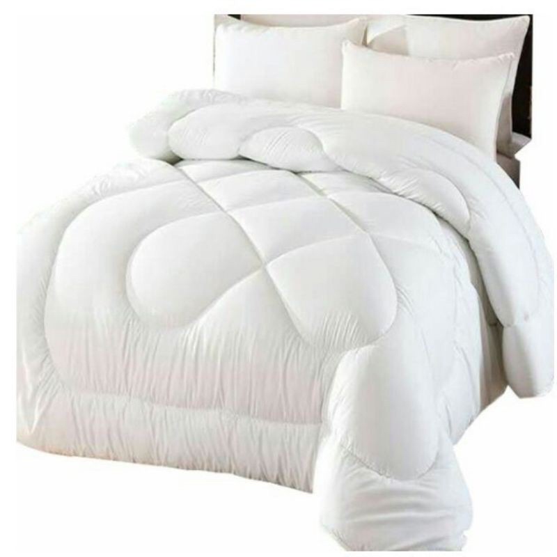 Washable Fluffy Plain family Duvet Filler Comforter For All Size ...