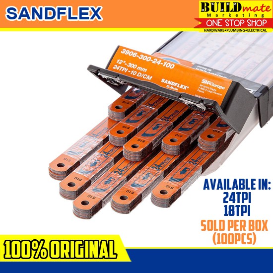 Sandflex Original Hacksaw Blade Hack Saw for Cutting 24TPI | 18TPI SOLD ...