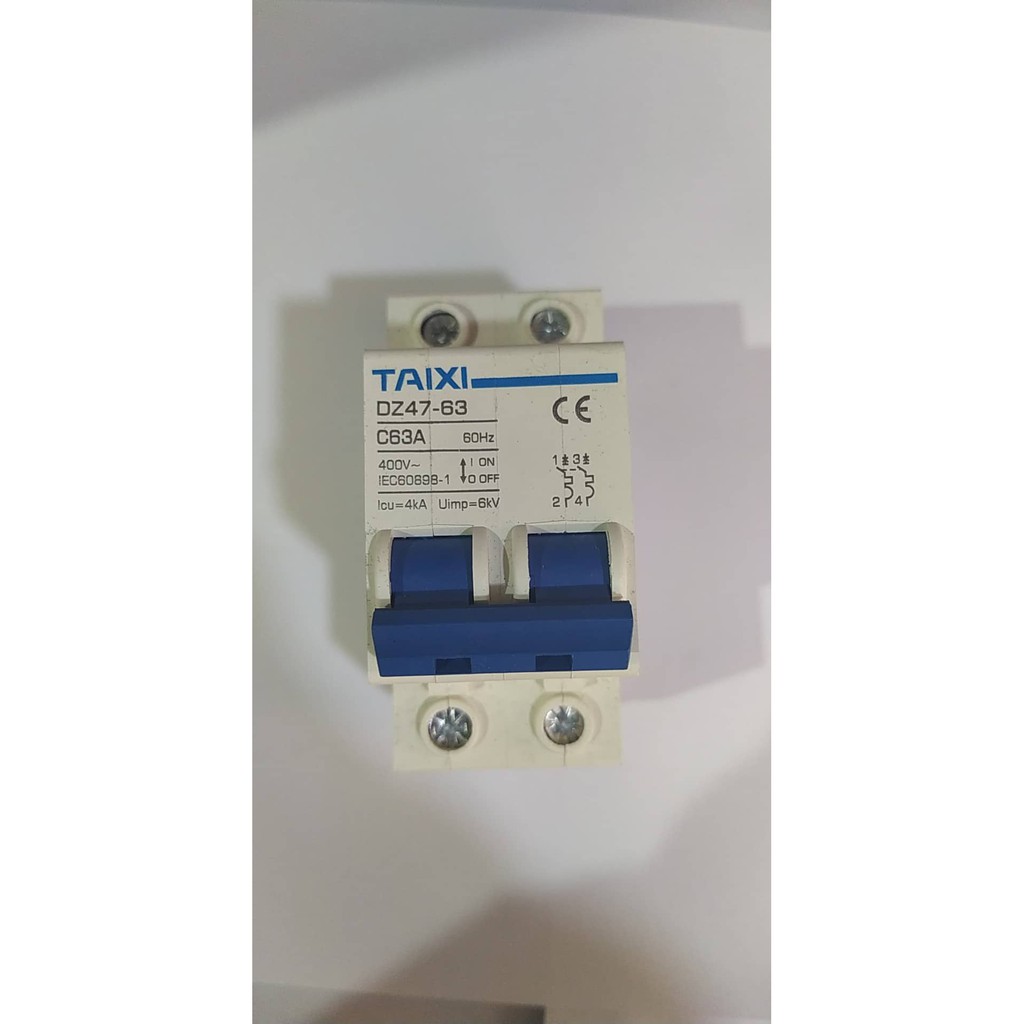 63A AC MCB Miniature Circuit Breaker Taixi | Shopee Philippines