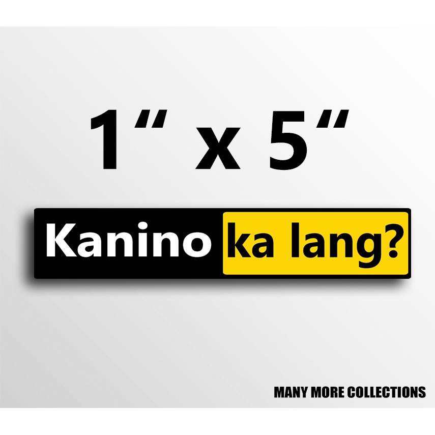 Kanino ka lang Waterproof Vinyl Sticker | Shopee Philippines