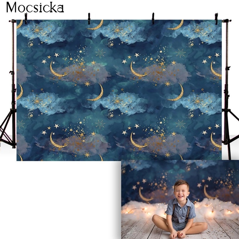 White Clouds Backdrop for Photography Newborn Kids Portrait Background ...