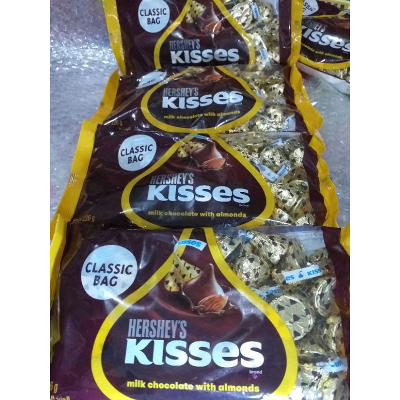 Hershey's Kisses Milk Chocolate / Almond 226g | Shopee Philippines