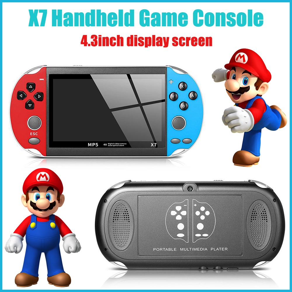 Global Game Console Portable X7 4.3 Inch Screen Mp4 Player 8gb Video ...