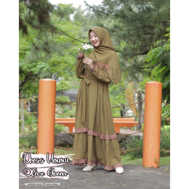 Robe Set Ummu Olive Quadrilateral by Nanabi Collections | Shopee ...