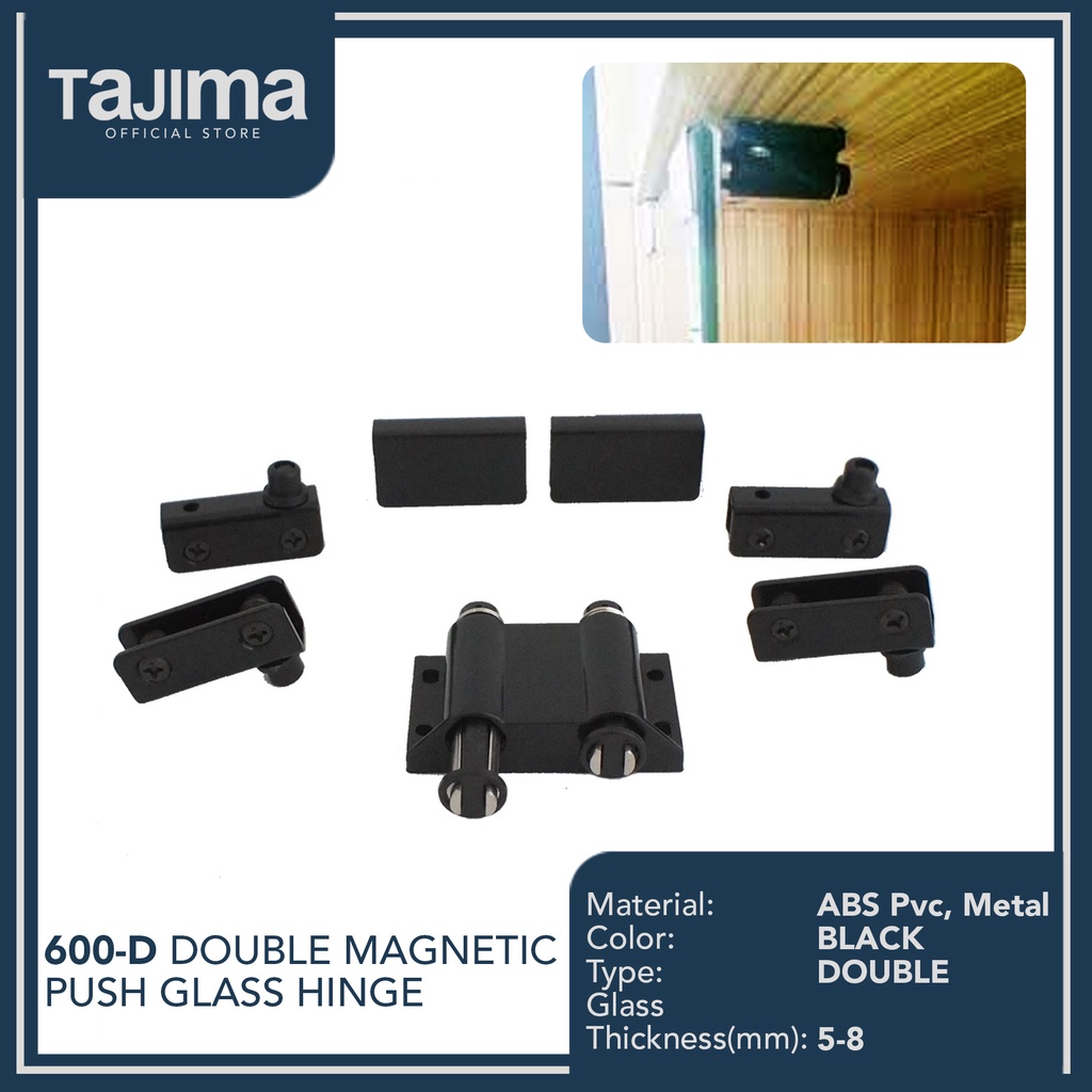 Double Magnetic Push to Open Touch Catch Pivot Hinge for Kitchen ...