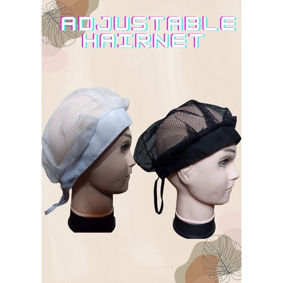 HAIRNET ADJUSTABLE/WASHABLE SUPPLIER HERE (BLACK,WHITE,GREEN,RED,BLUE ...