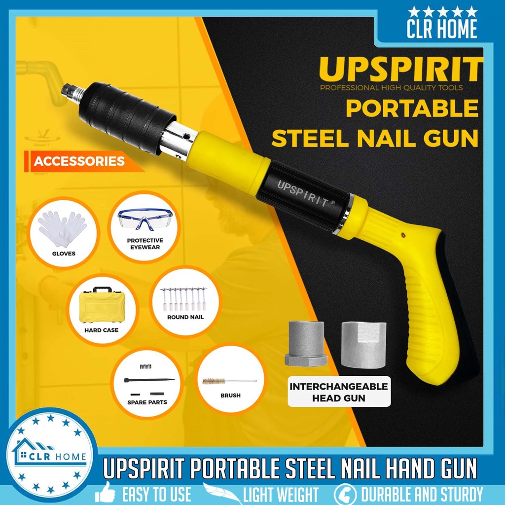 Manual Steel Nails Gun Rivet Tufting Nail Gun Concrete Wall Fastening ...
