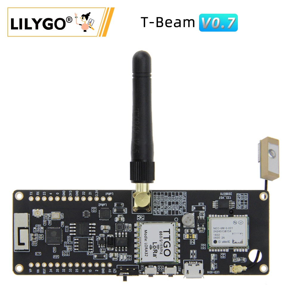 LILYGO® TTGO T-Beam V0.7 ESP32 LoRa 868/923Mhz WiFi Wireless Bluetooth ...