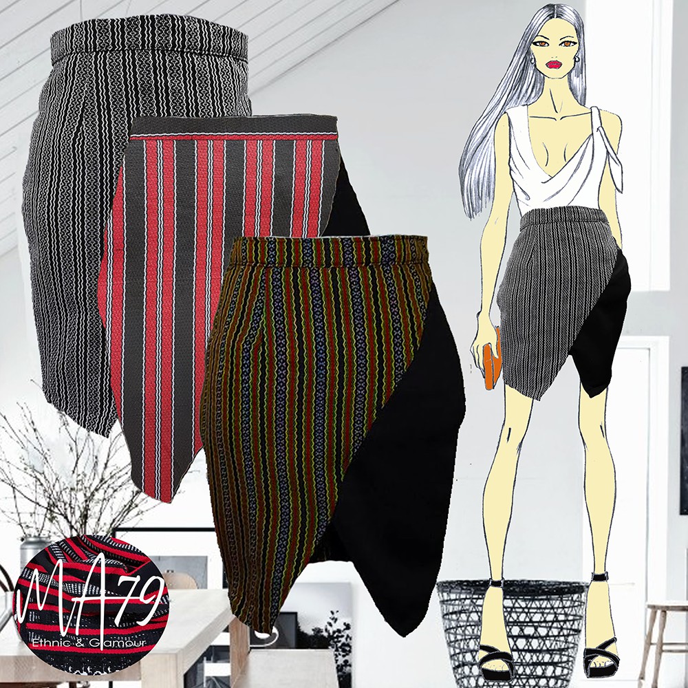 MA79 Ethnic/ Igorot Inabel Pencil Skirt | Shopee Philippines
