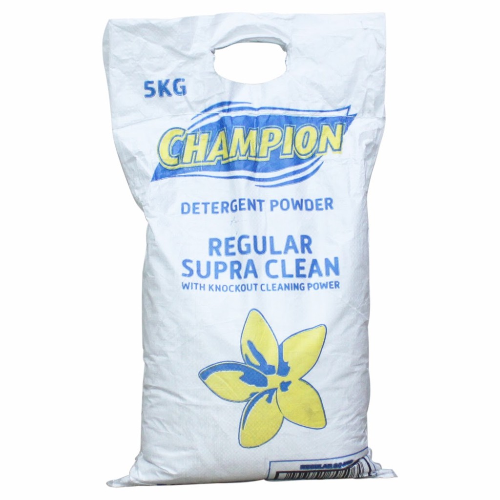 Champion Supra Clean Detergent Powder Original 5kg / 10kg | Shopee ...