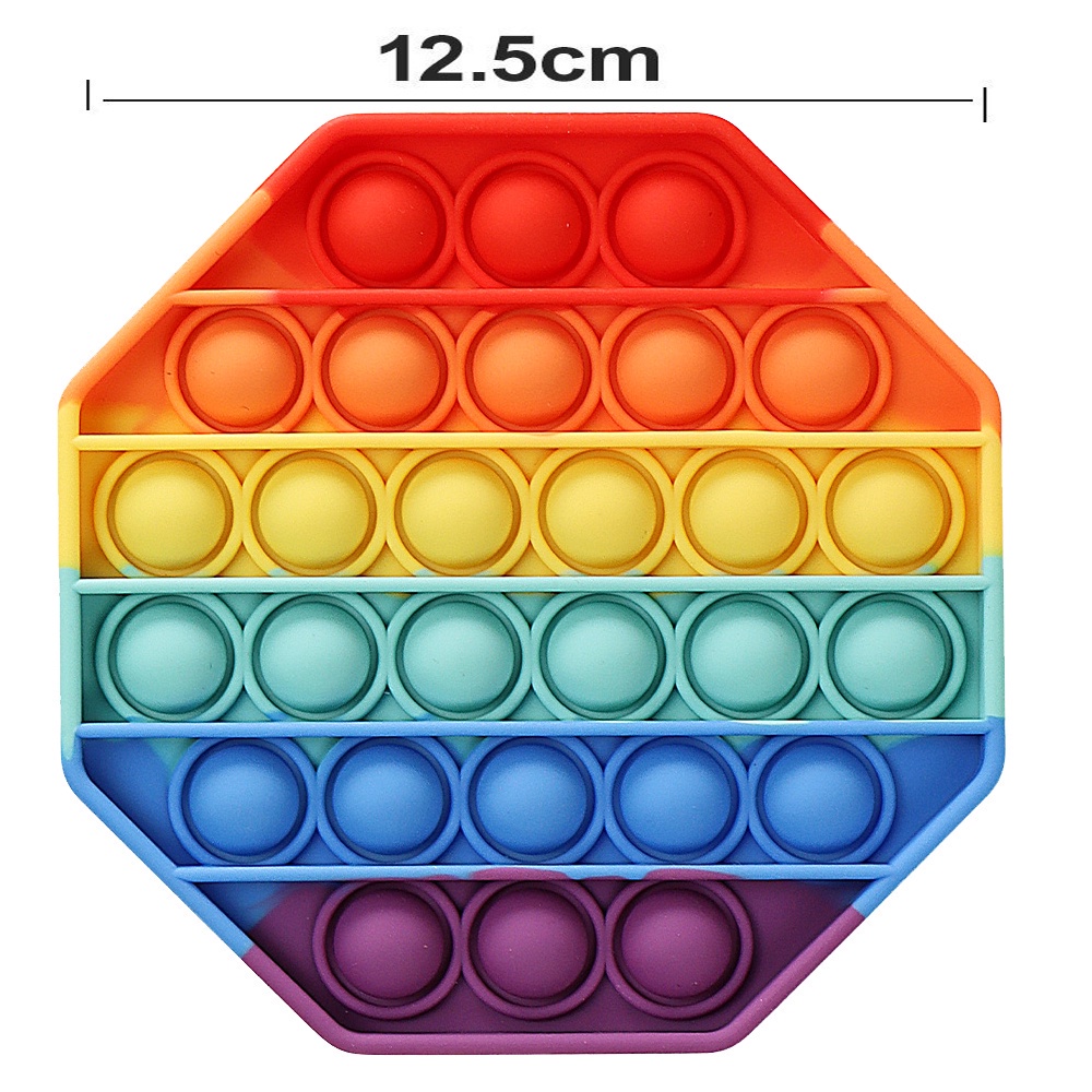Big Size Pop It Colorful Square Push Bubble Fidget Toys Antistress ...