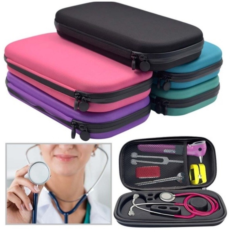 EVA stethoscope storage bag hard shell portable travel luggage mesh ...