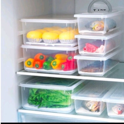 FOOD STORAGE CONTAINERS,REFRIGERATOR ORGANIZER FREEZER FOOD KEEPER ...