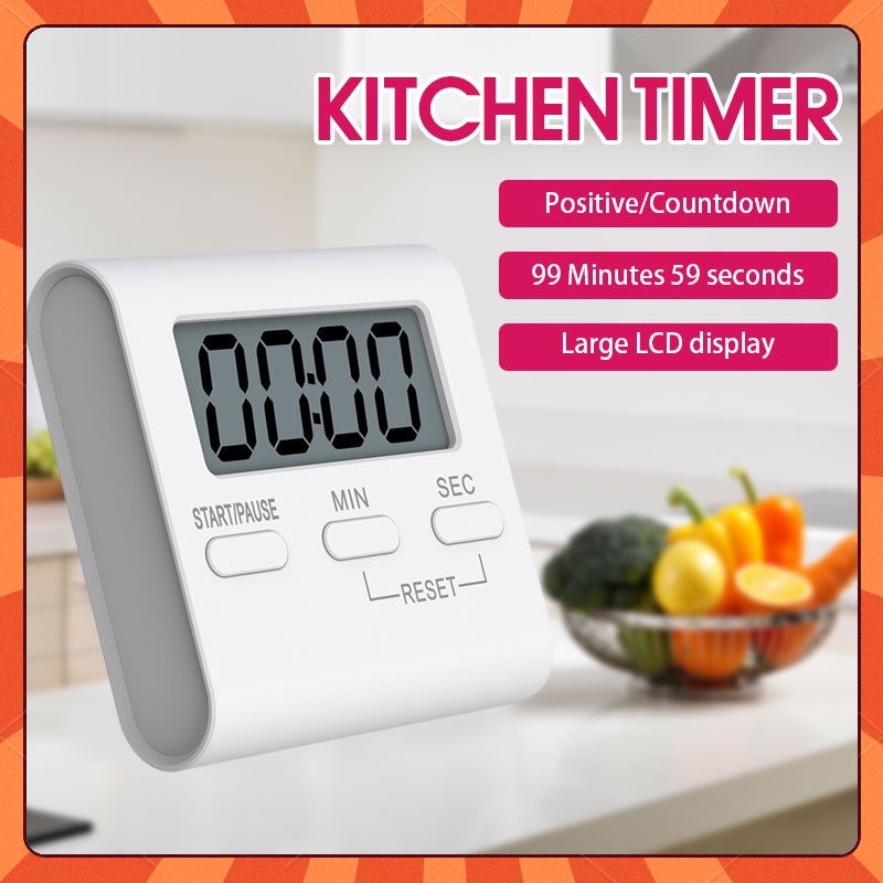 Electronic Timer Kitchen Cooking Timer Stopwatch Countdown Alarm ...