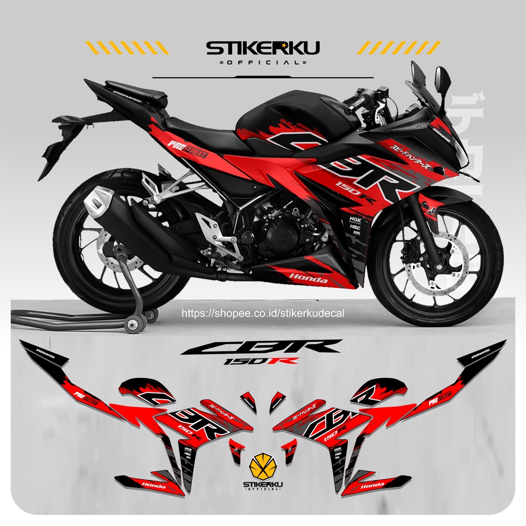 HONDA CBR150 R FACELIFT STRIPING/ SEMI FULL/ K45G/ STOCK DECALS STICKER ...