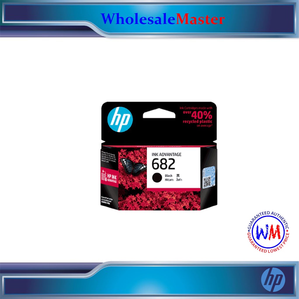 HP 682 Black Original Ink Advantage Cartridge | Shopee Philippines