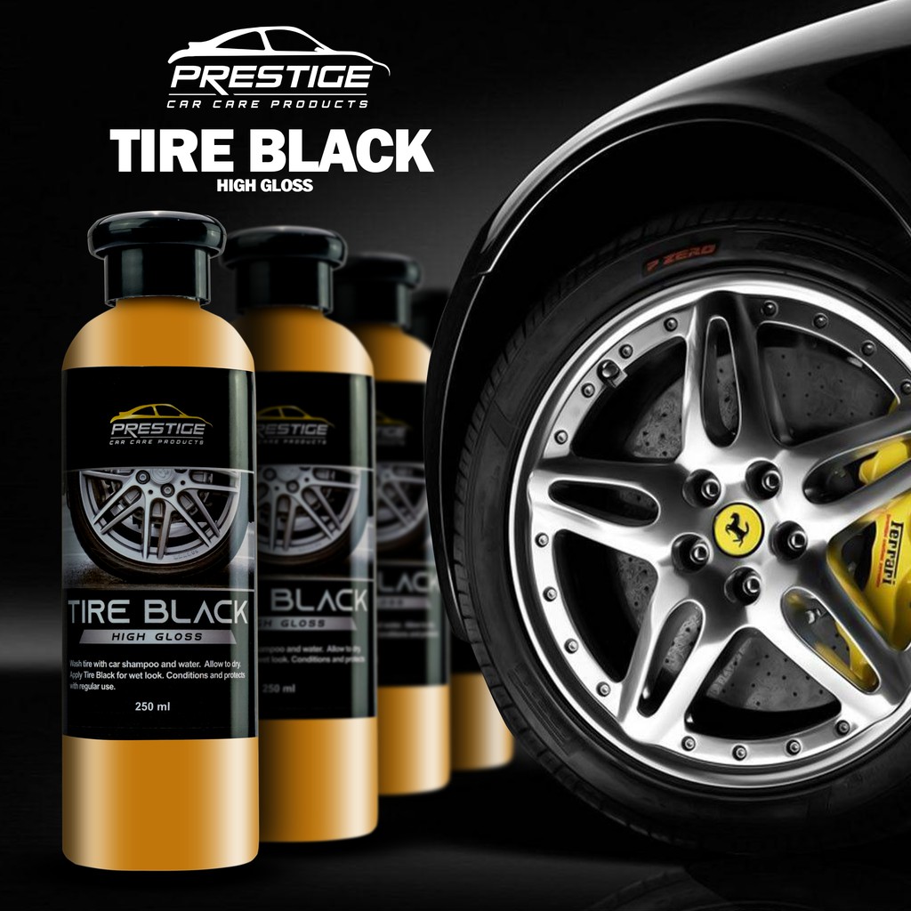 Prestige Tire Black Cream Type High Gloss 250ml | Shopee Philippines