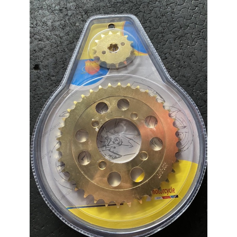 Chain sprocket SET Smash 110/125 GOLD EDITION (Yayamanin/Thai) | Shopee ...