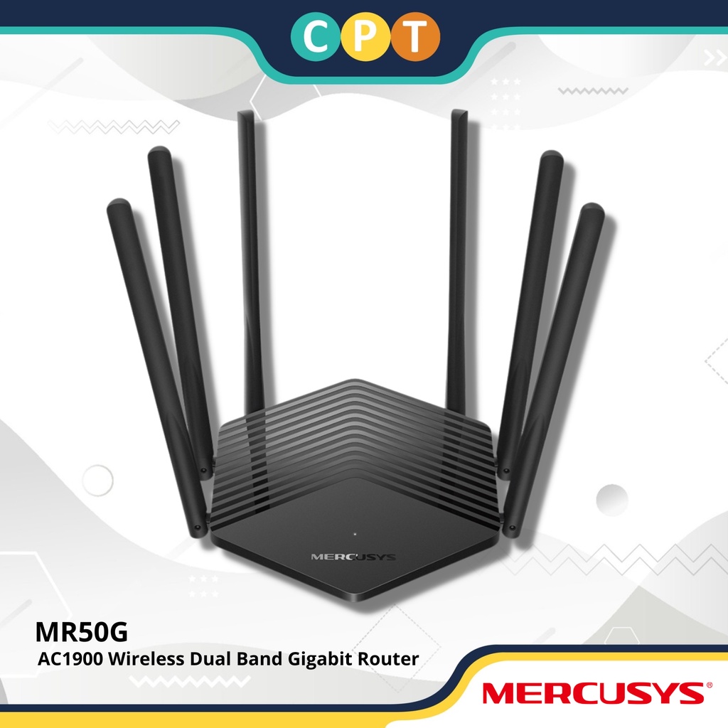 Mercusys MR50G AC1900 Wireless Dual Band Gigabit Wifi Router | Shopee ...