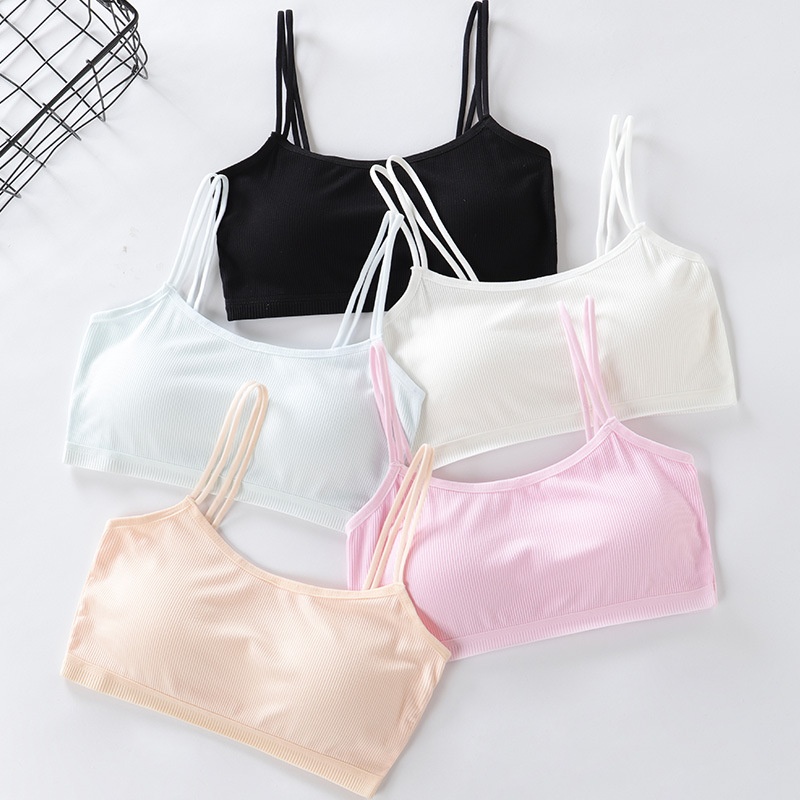 Kids Girls Underwear Developmental Girls Cotton Bra Vest Students ...