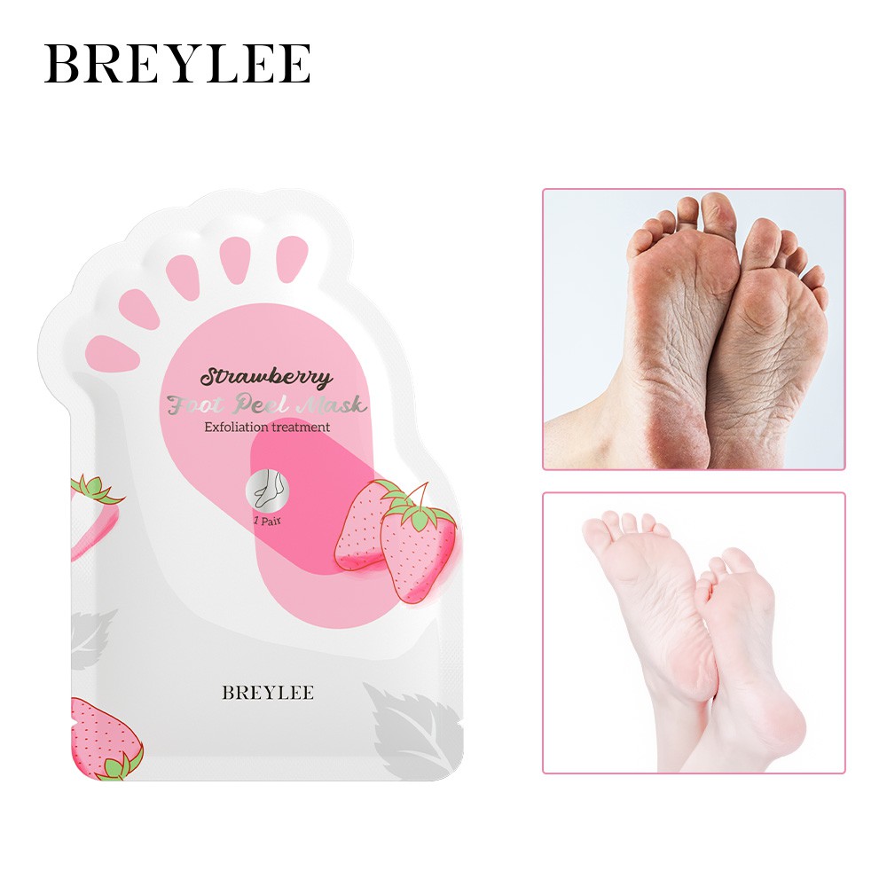 BREYLEE Strawberry Foot peel mask Easily Exfoliate Dead Skin ...